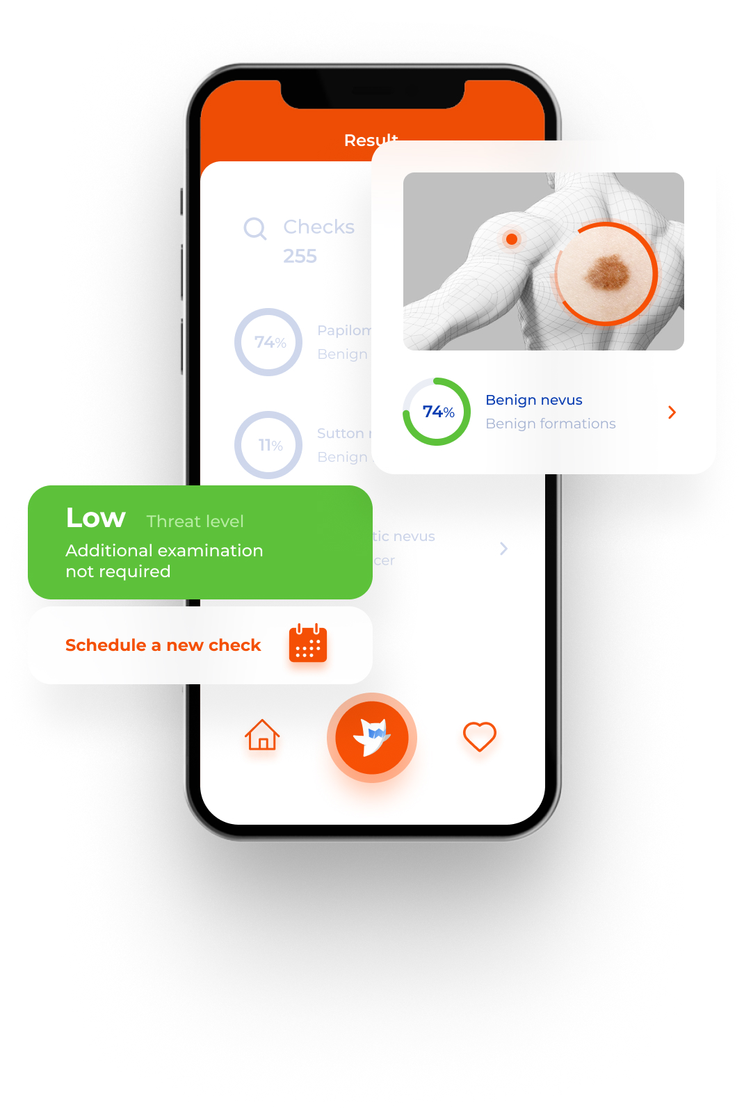 Compruebe piel en línea 24/7 con la app Skinive AI: Piel Scanner